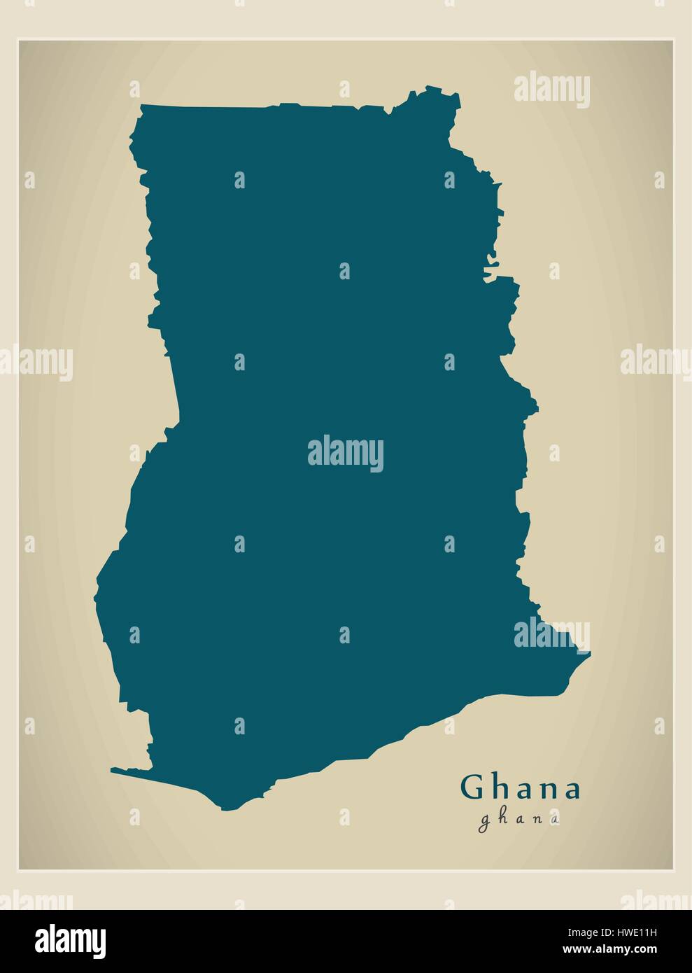 Administrative divisions of ghana map hi-res stock photography and ...