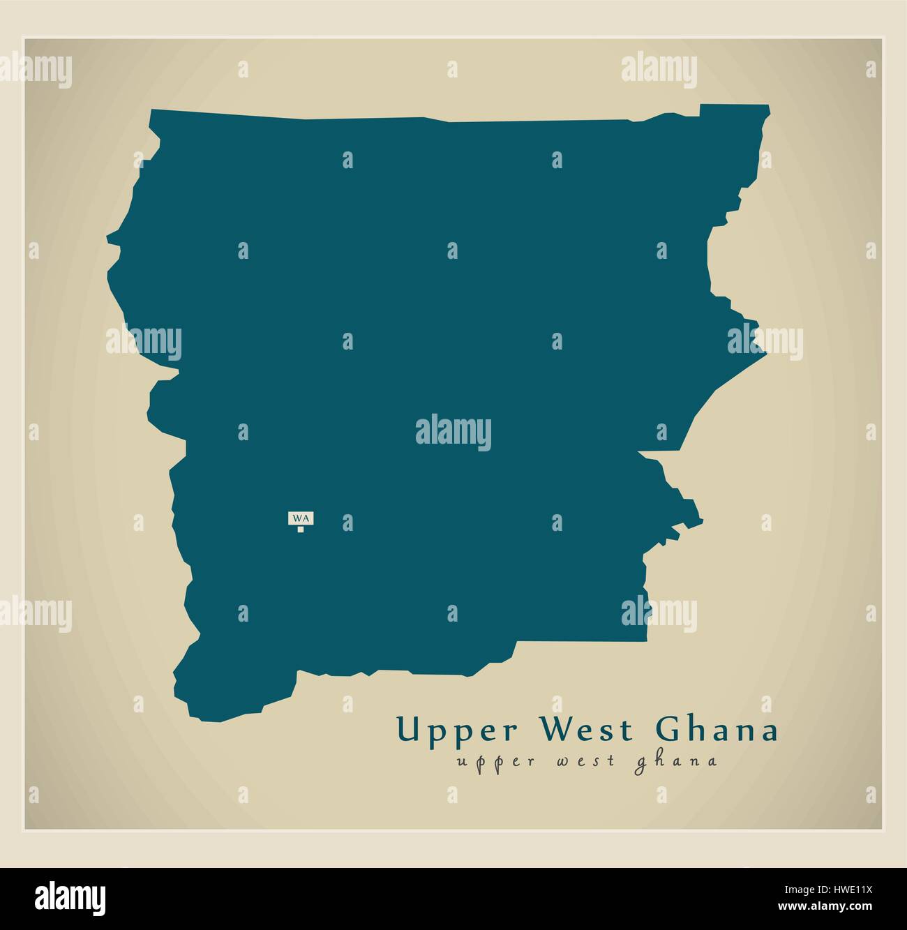 Administrative divisions of ghana map hi-res stock photography and ...
