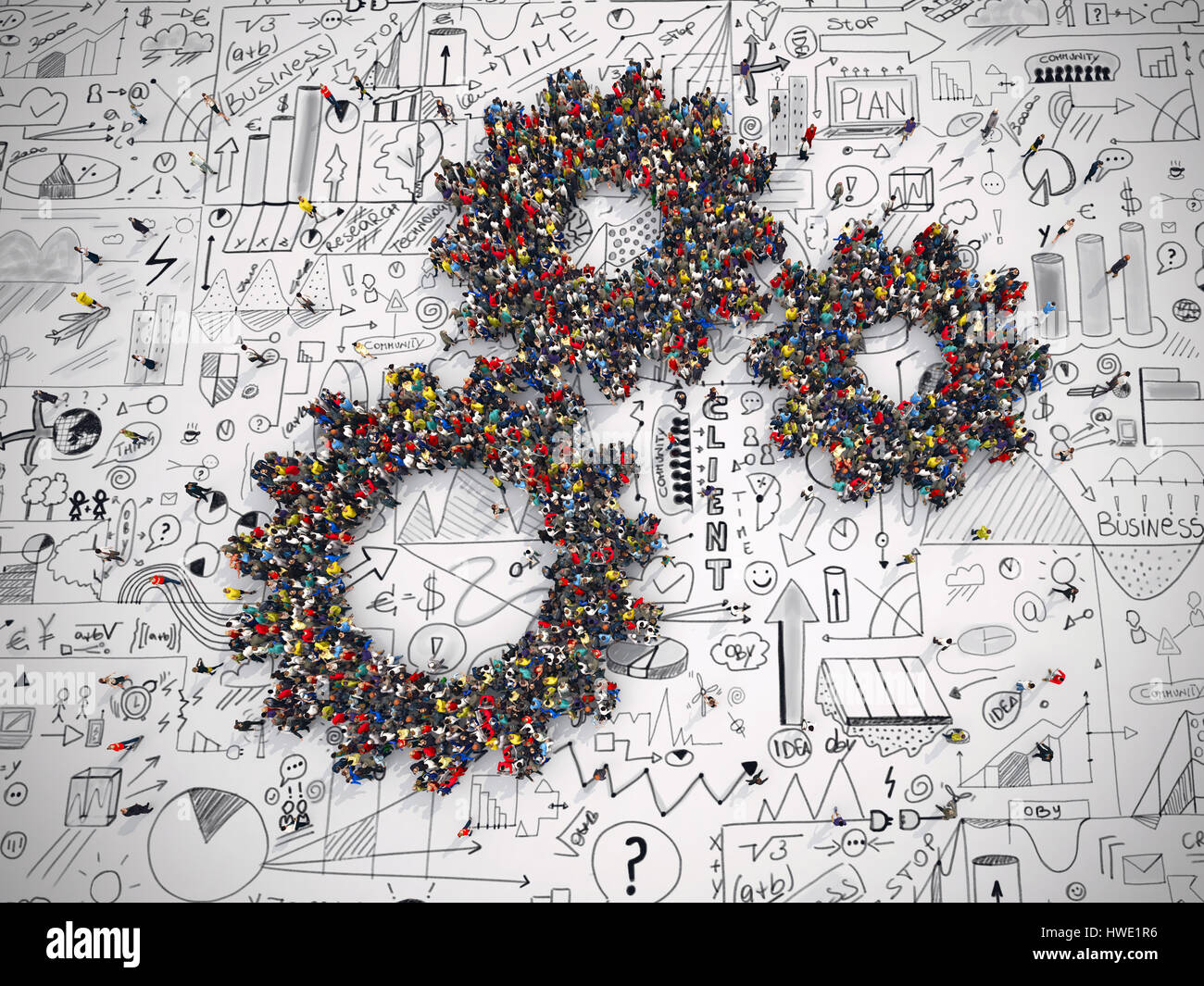 Teamwork system hi-res stock photography and images - Alamy