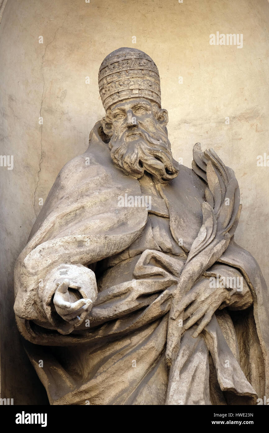 Pope Saint Marcellus by Francesco Cavallini, San Marcello al Corso ...