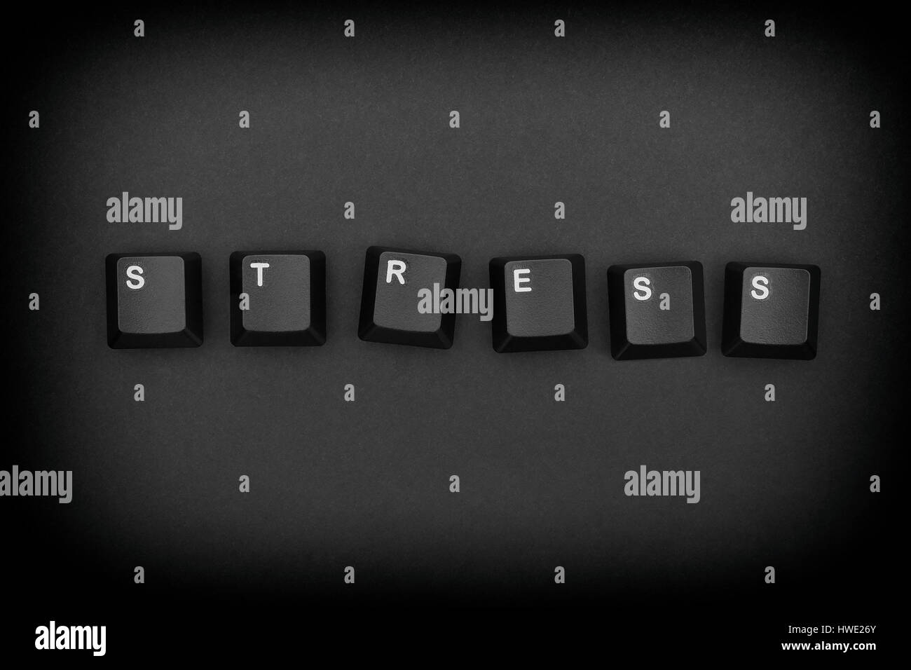 Word «Stress» written with computer keyboard keys. Concept image Stock ...