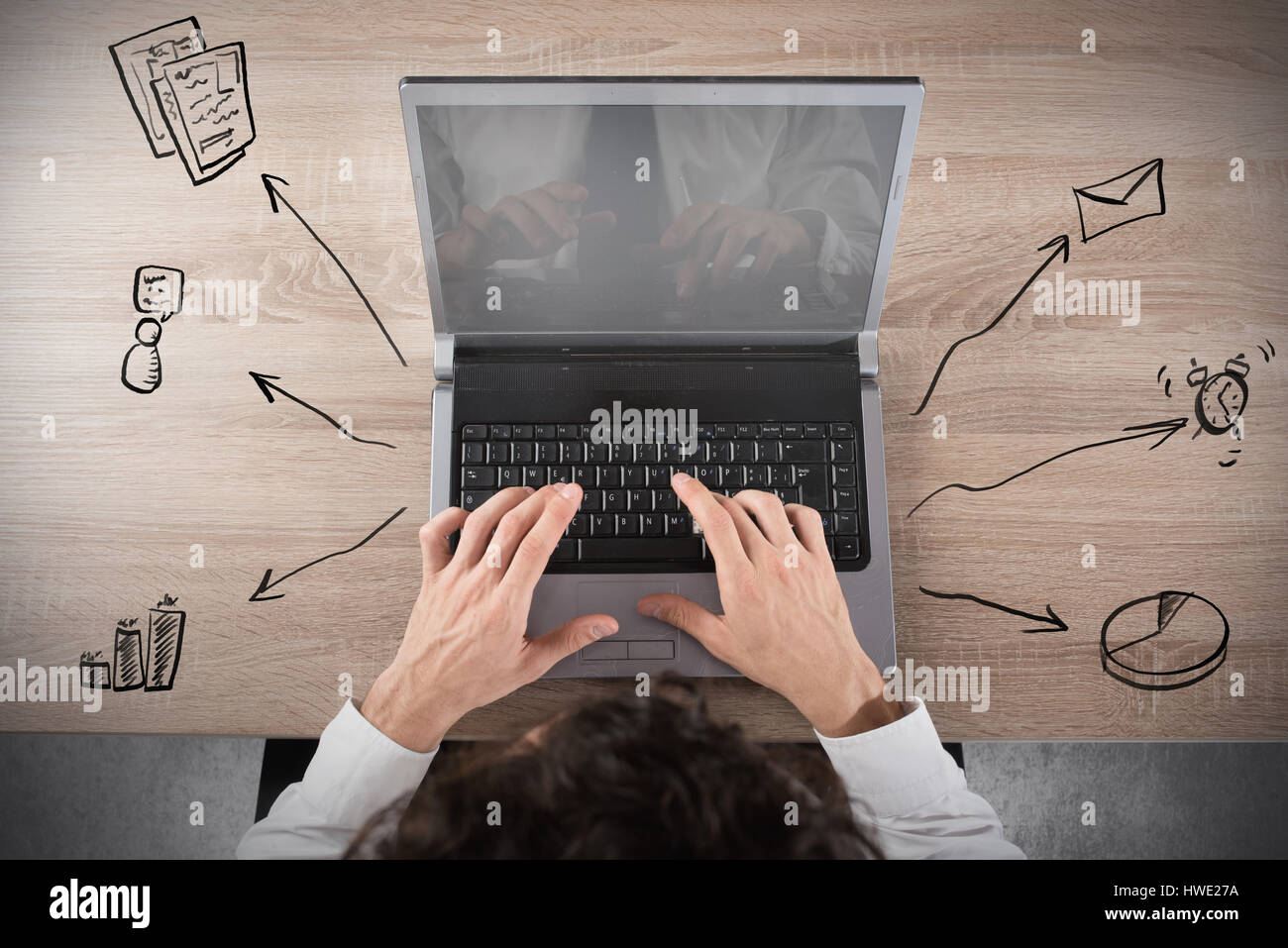 Computer network diagram hi-res stock photography and images - Alamy