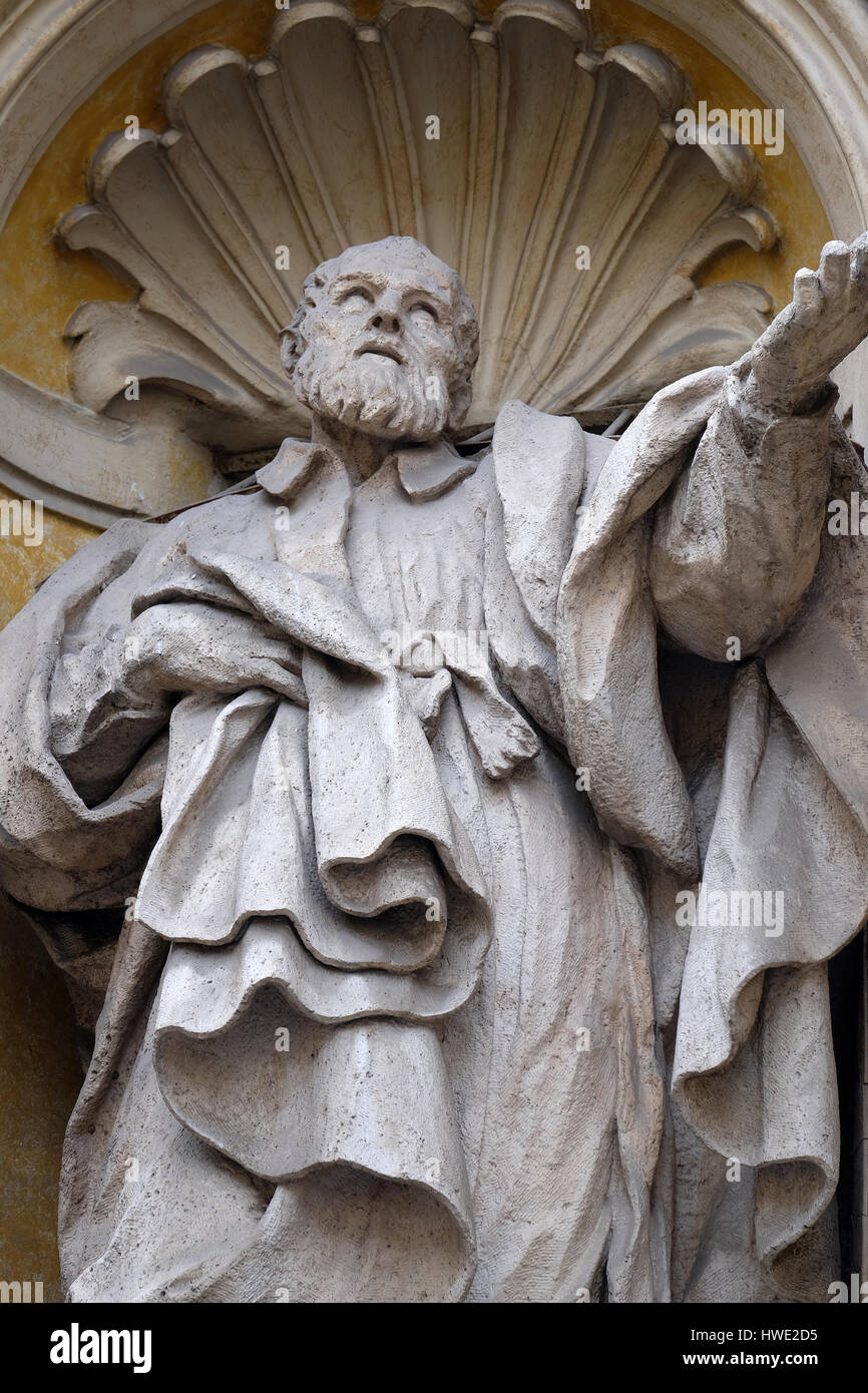 Saint Camillus de Lellis, facade of Santa Maria Maddalena Church in ...
