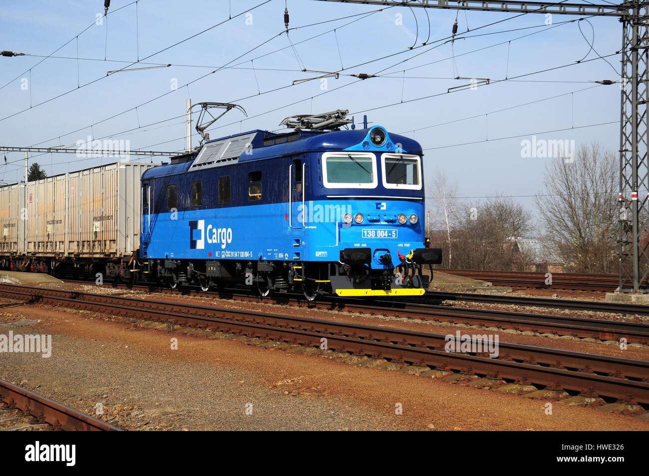 Rail freight, train, transport, locomotive Stock Photo - Alamy