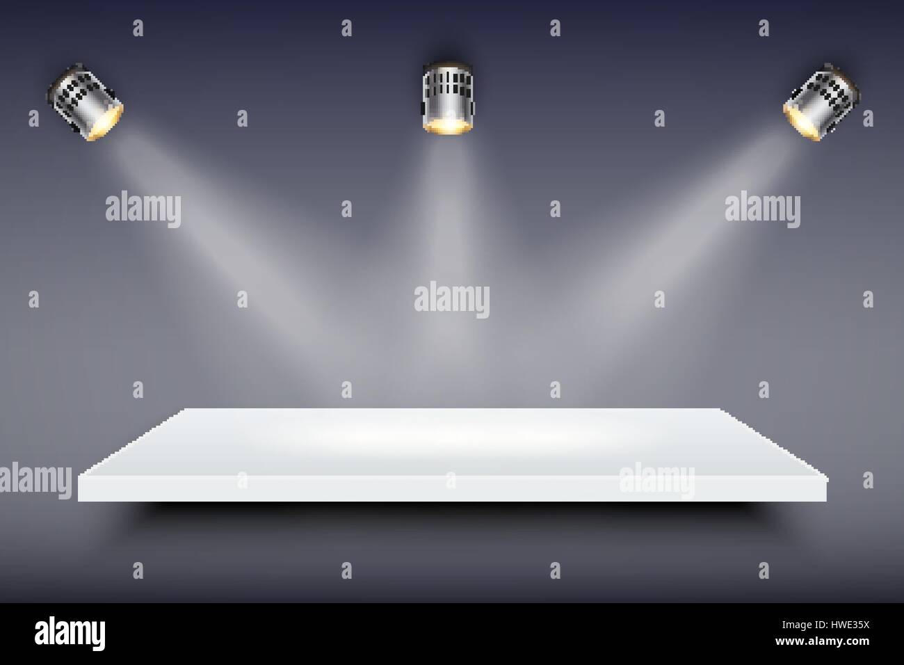 White Presentation platform Stock Vector Image & Art - Alamy