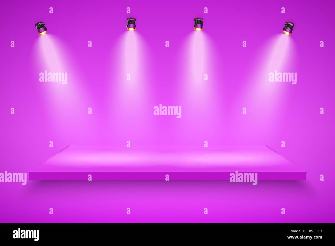 Purple 3d scene Stock Vector Images - Alamy