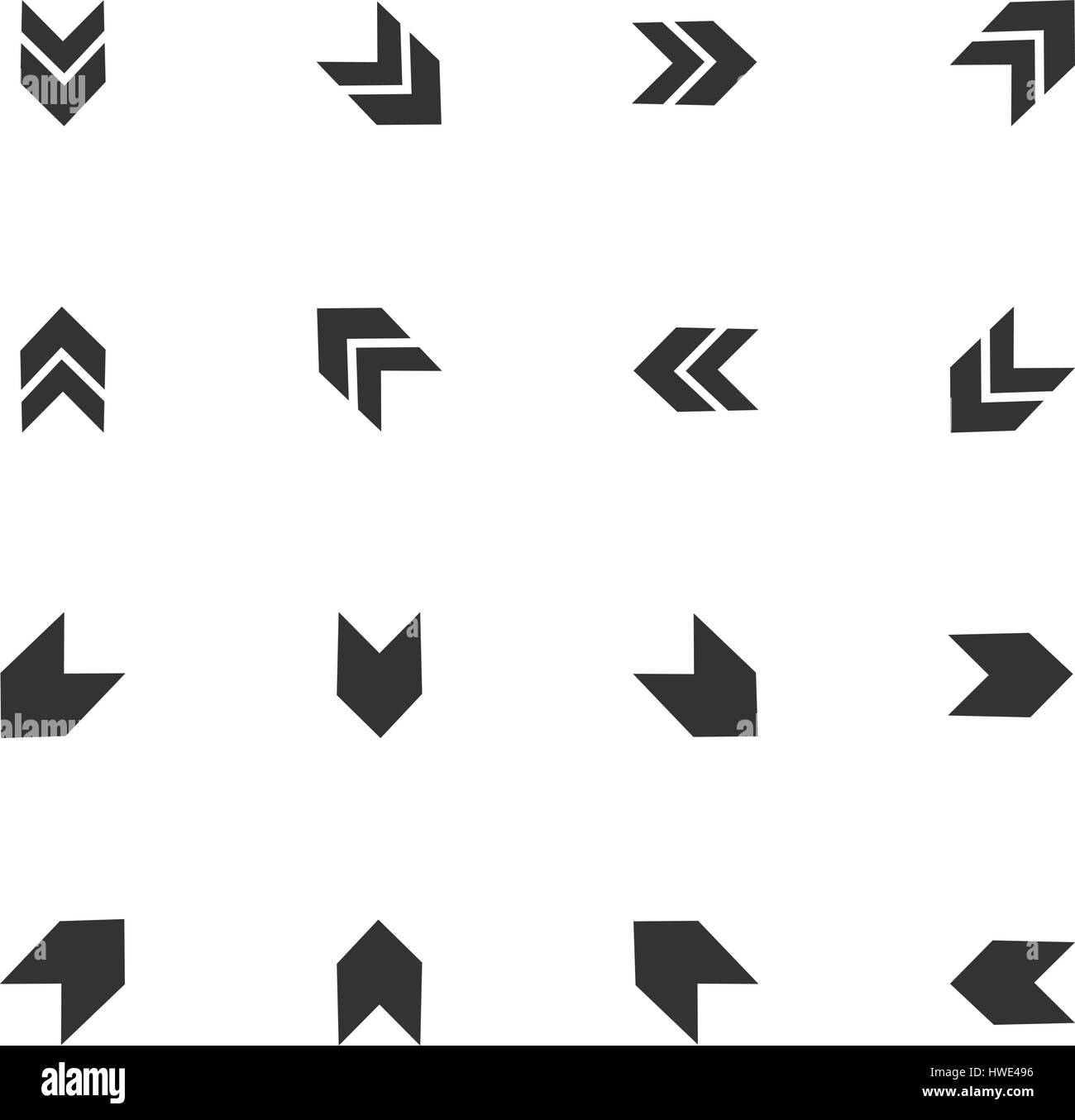 Arrows icon set for web sites and user interface Stock Vector Image ...