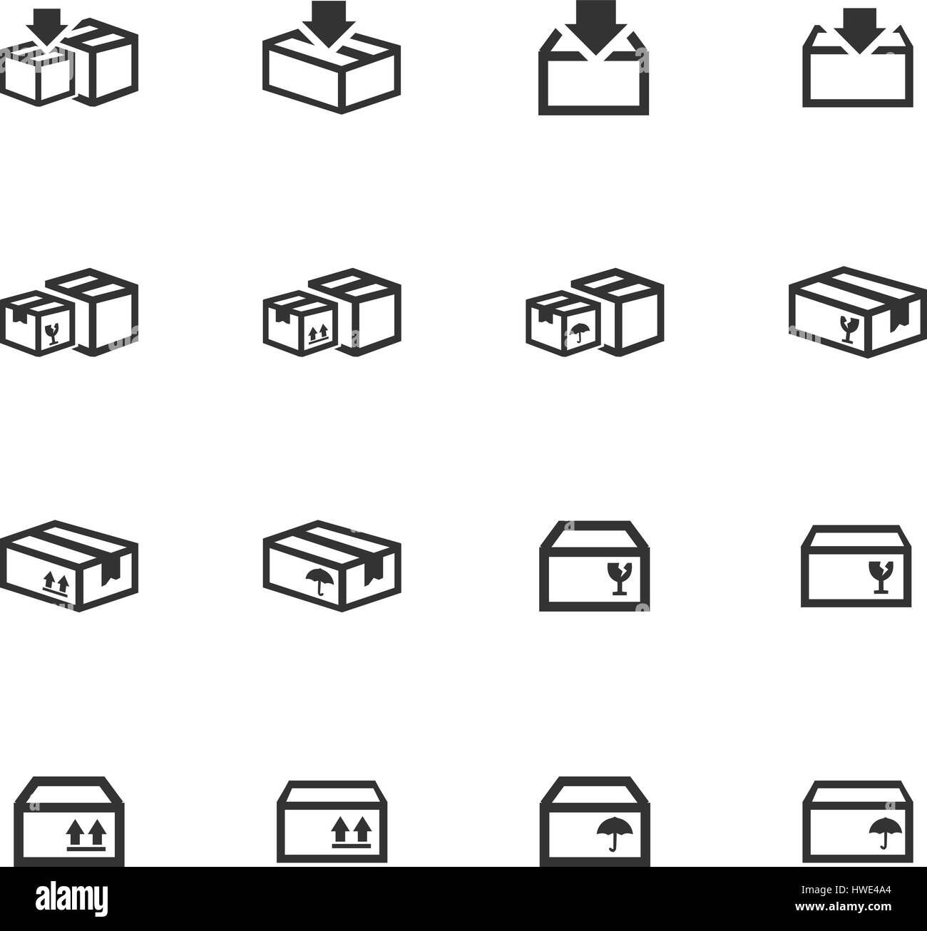 Packing crates Stock Vector Images - Alamy