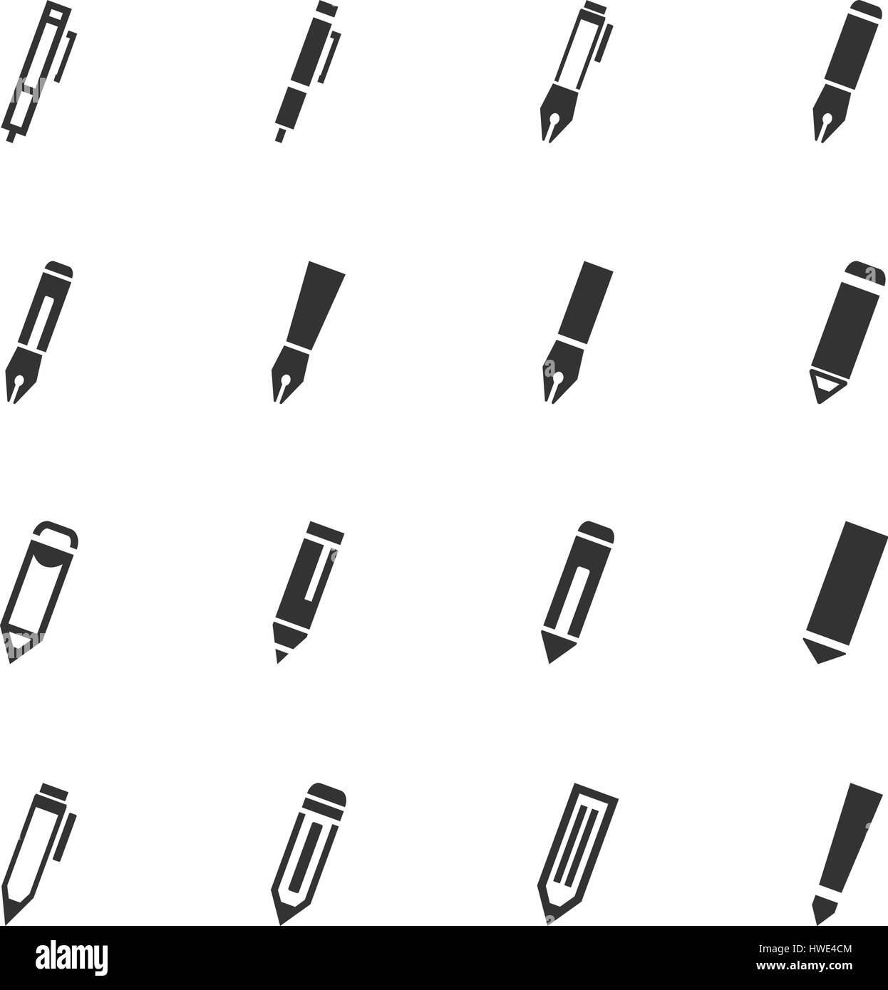 Edit icon set for web sites and user interface Stock Vector Image & Art ...