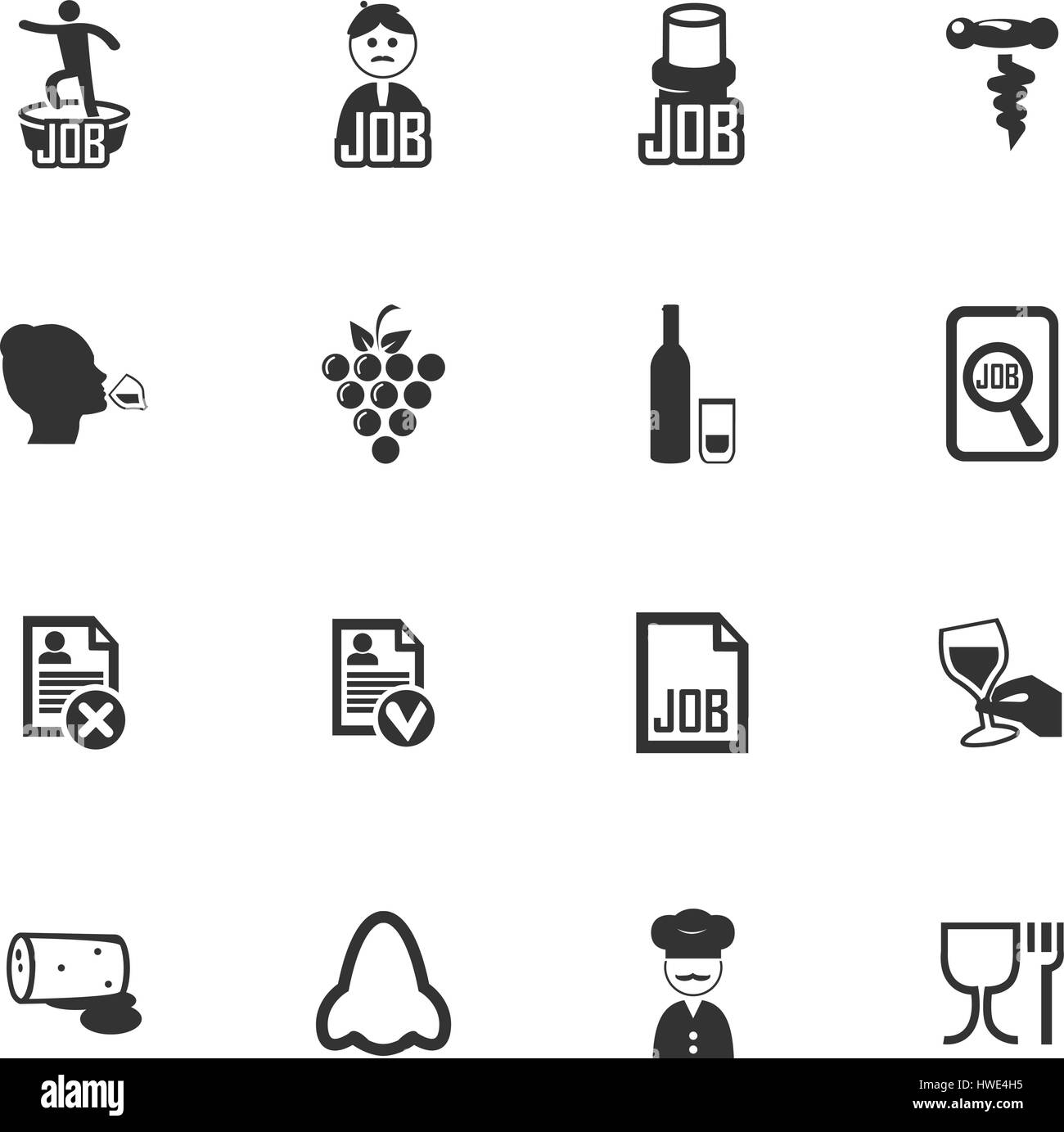 Job icon set for web sites and user interface Stock Vector Image & Art ...