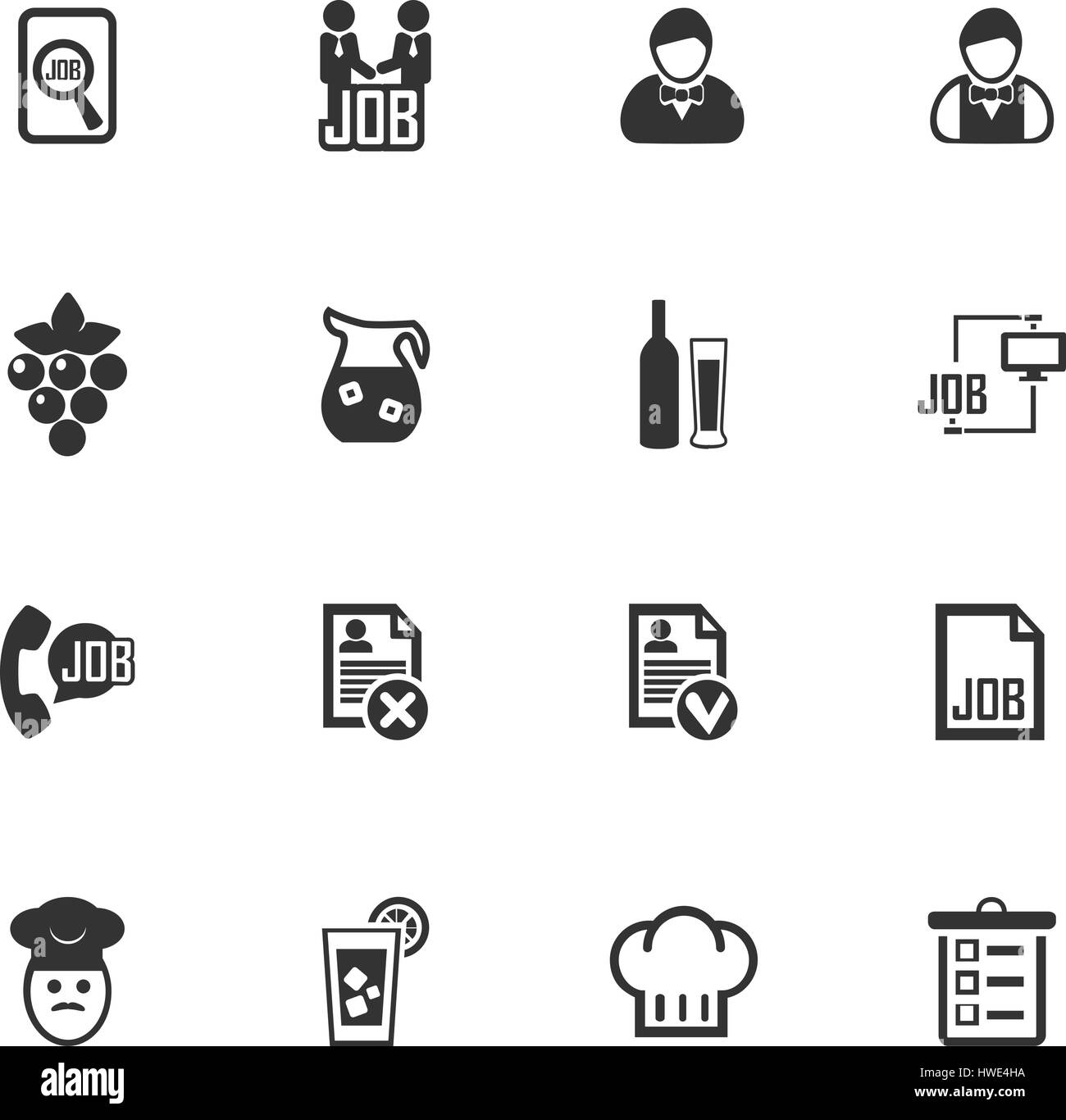 Job icon set for web sites and user interface Stock Vector Image & Art ...