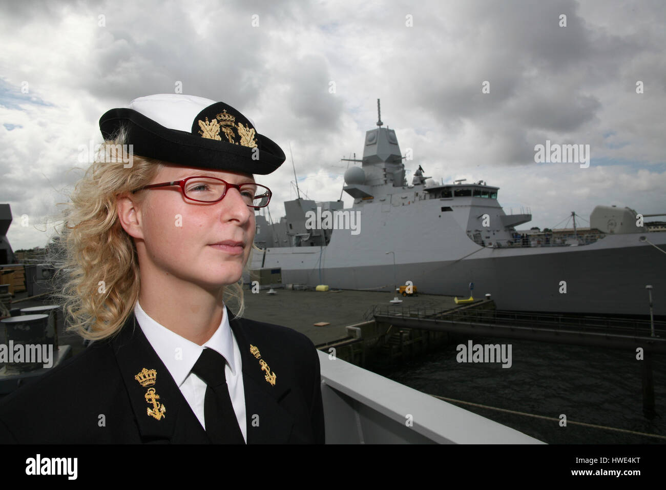 officer of the dutch navy Stock Photo - Alamy