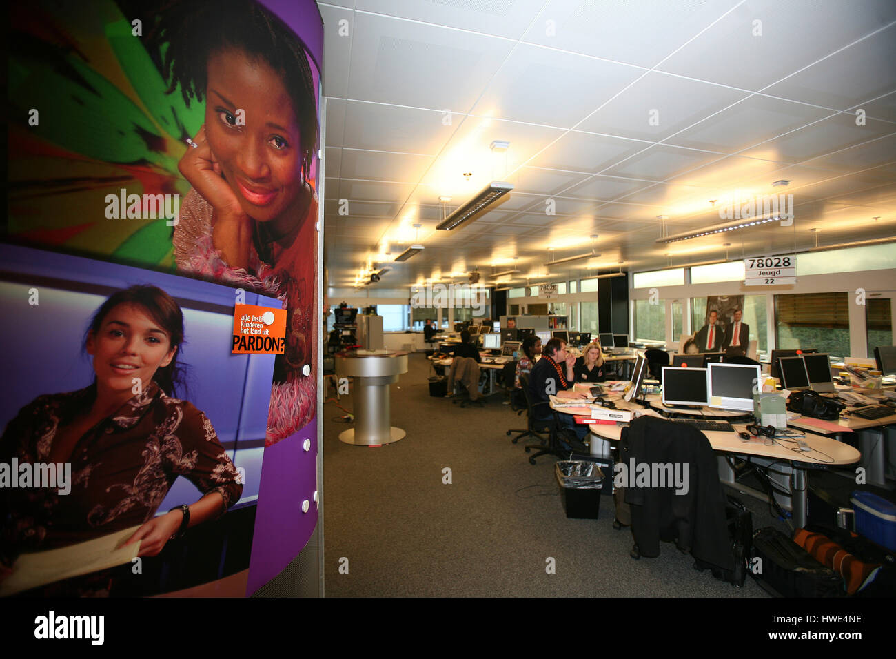 TV newsreader at work Stock Photo - Alamy