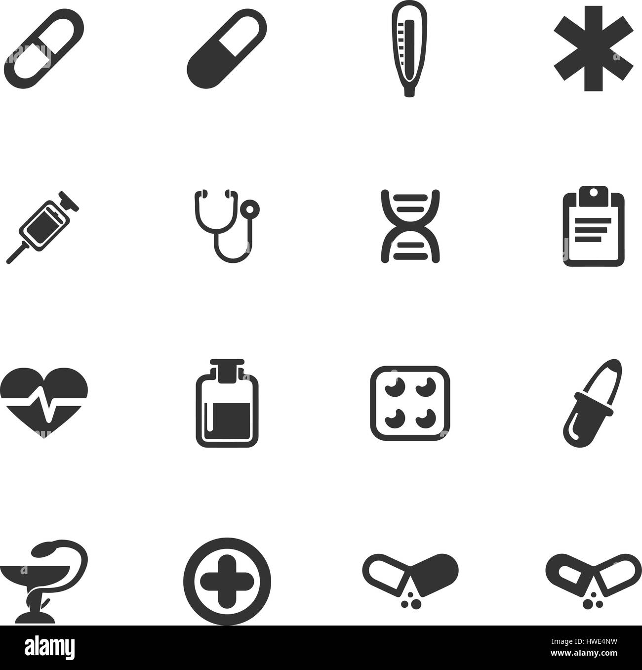 Medical icon set for web sites and user interface Stock Vector Image ...