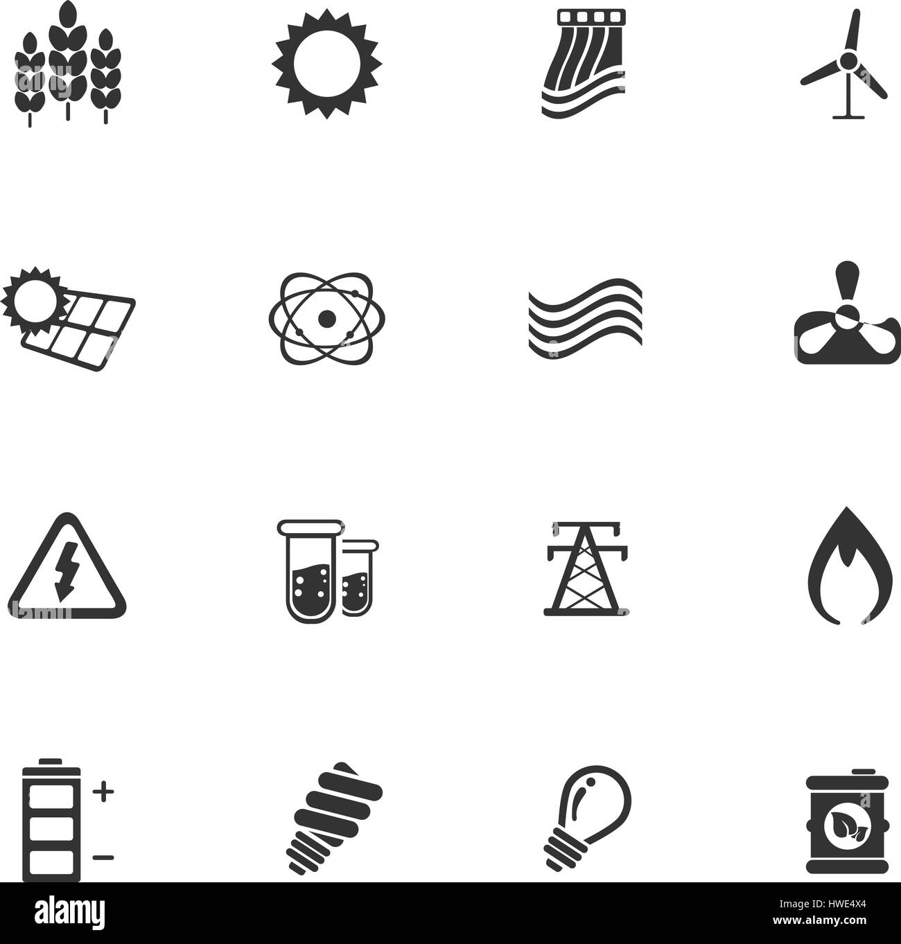 Energy industry icon set for your design Stock Vector Image & Art - Alamy