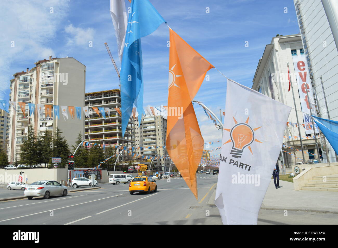 Ankara, Turkey. 20th Mar, 2017. The ruling party Justice and ...