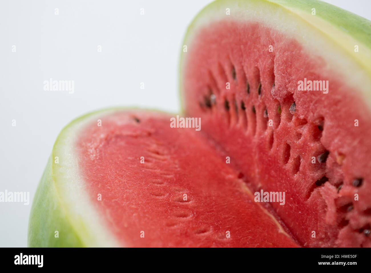 Close-up of watermelon on white background Stock Photo - Alamy