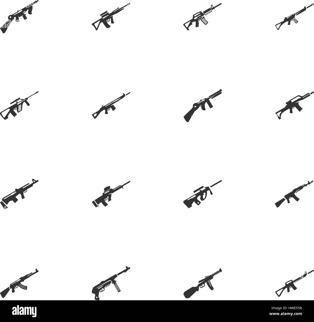 Hand weapons icon set for web sites and user interface Stock Vector ...