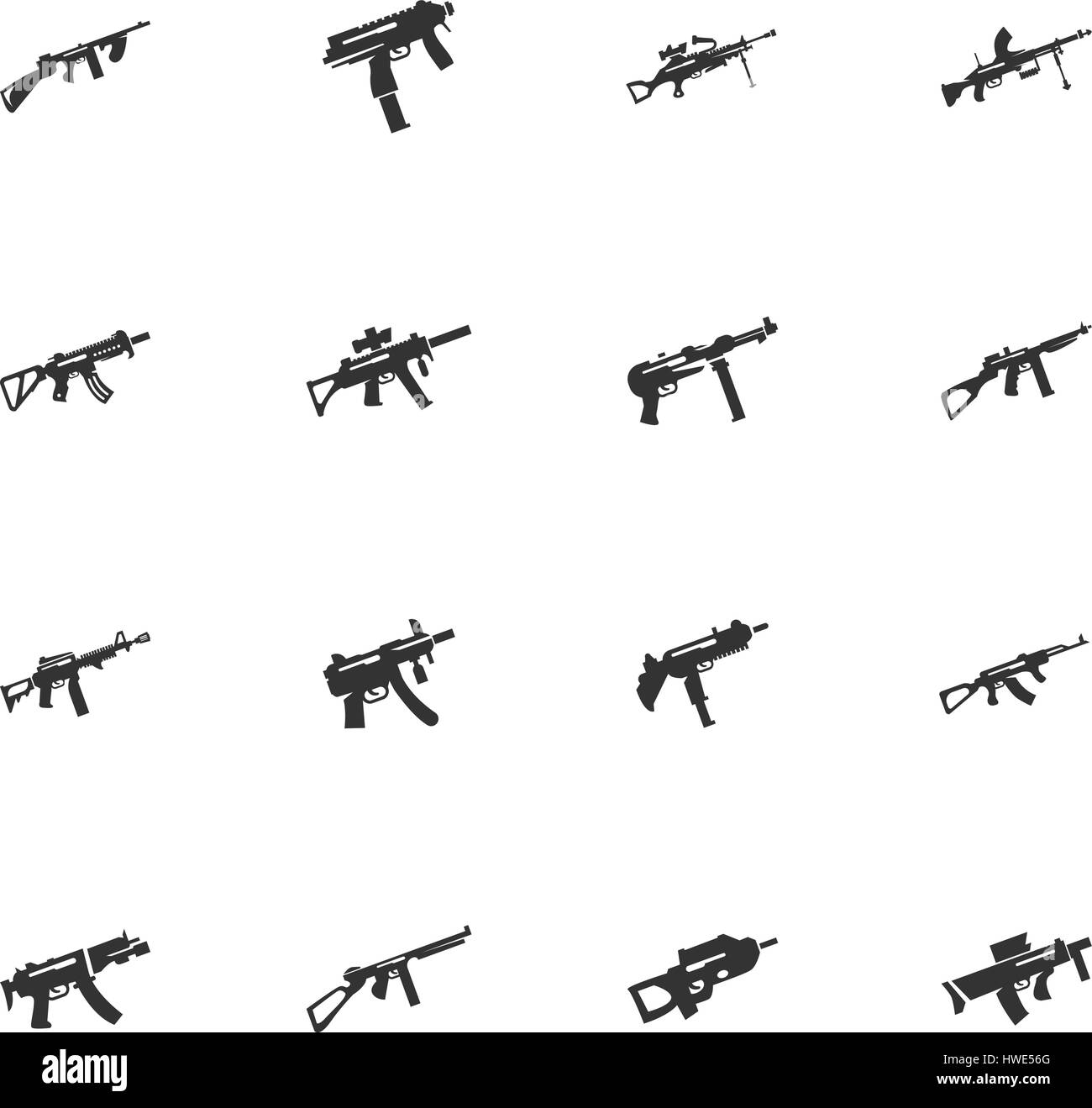 Hand weapons icon set for web sites and user interface Stock Vector ...