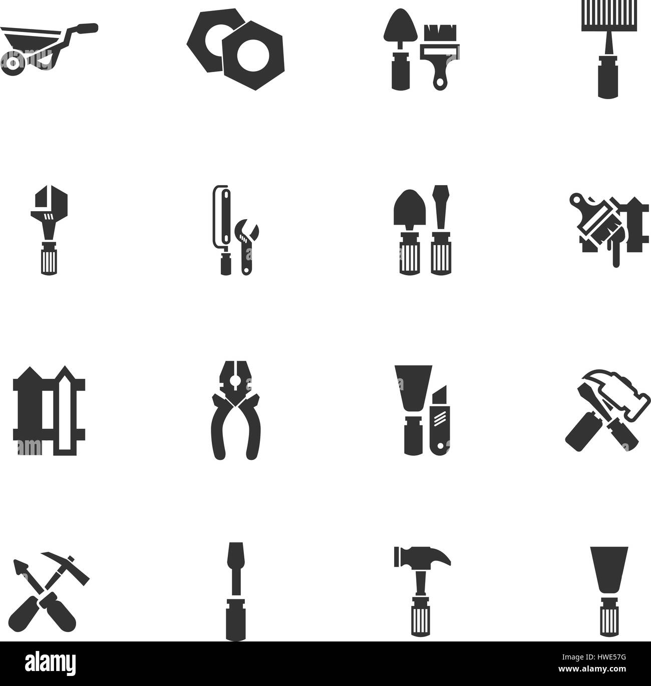 Wheelbarrow and nuts Black and White Stock Photos & Images - Alamy