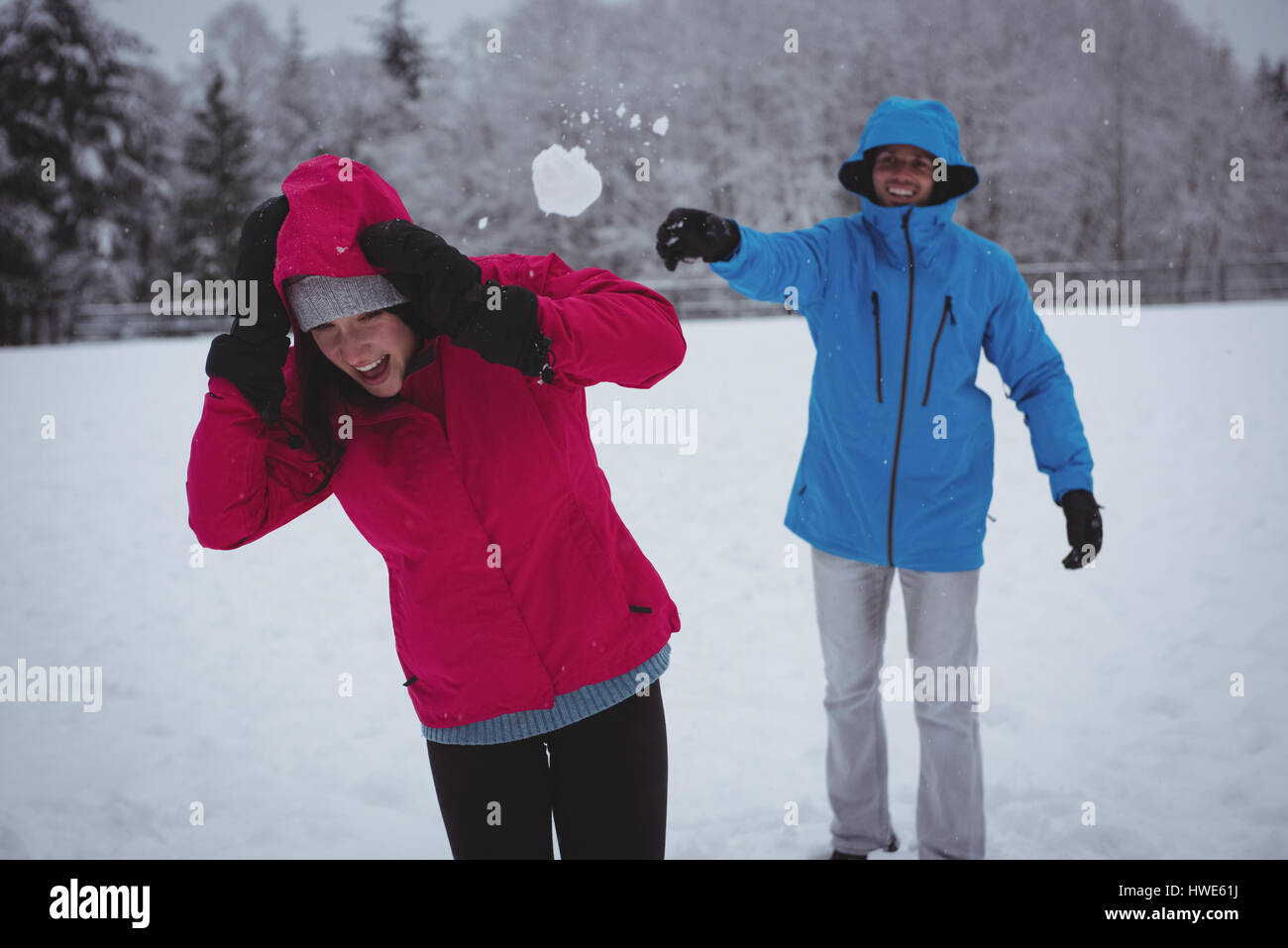 Throwing Snowball High Resolution Stock Photography and Images - Alamy