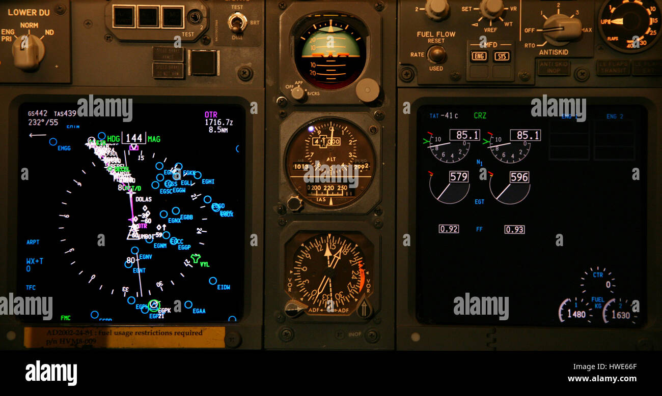 Boeing 737 cockpit transavia hi-res stock photography and images - Alamy