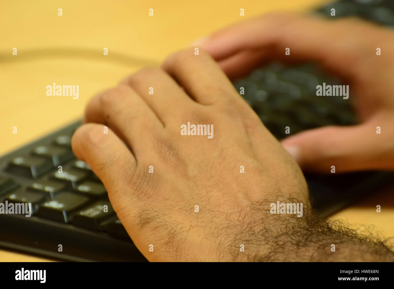 Boy computer typing hi-res stock photography and images - Alamy