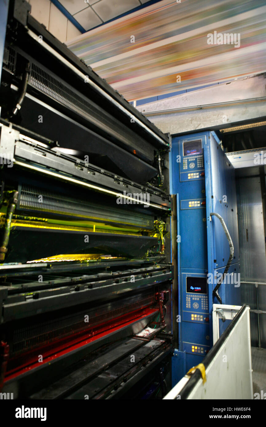 offset printing press Stock Photo - Alamy