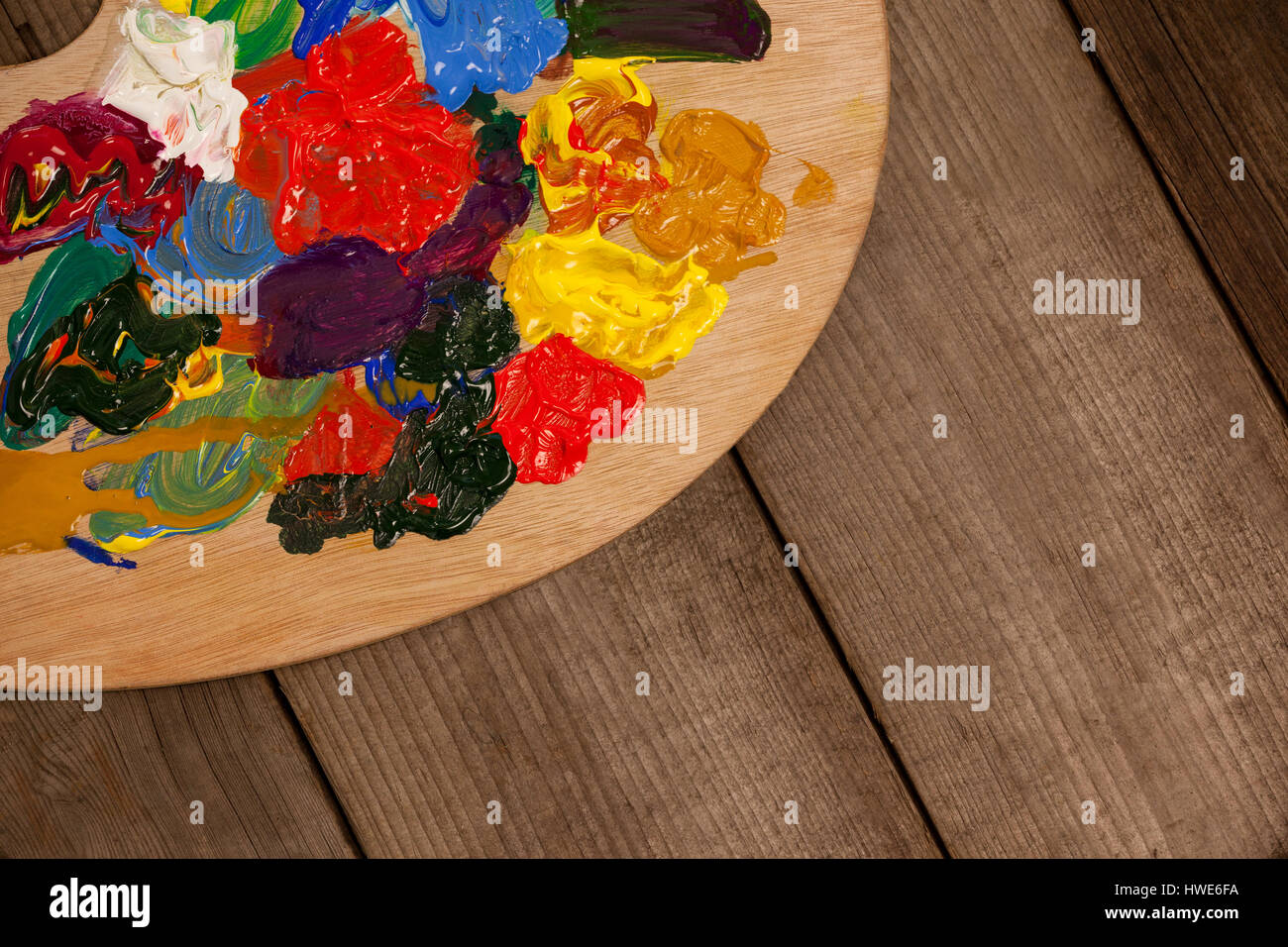 Palette multiple colors hi-res stock photography and images - Alamy