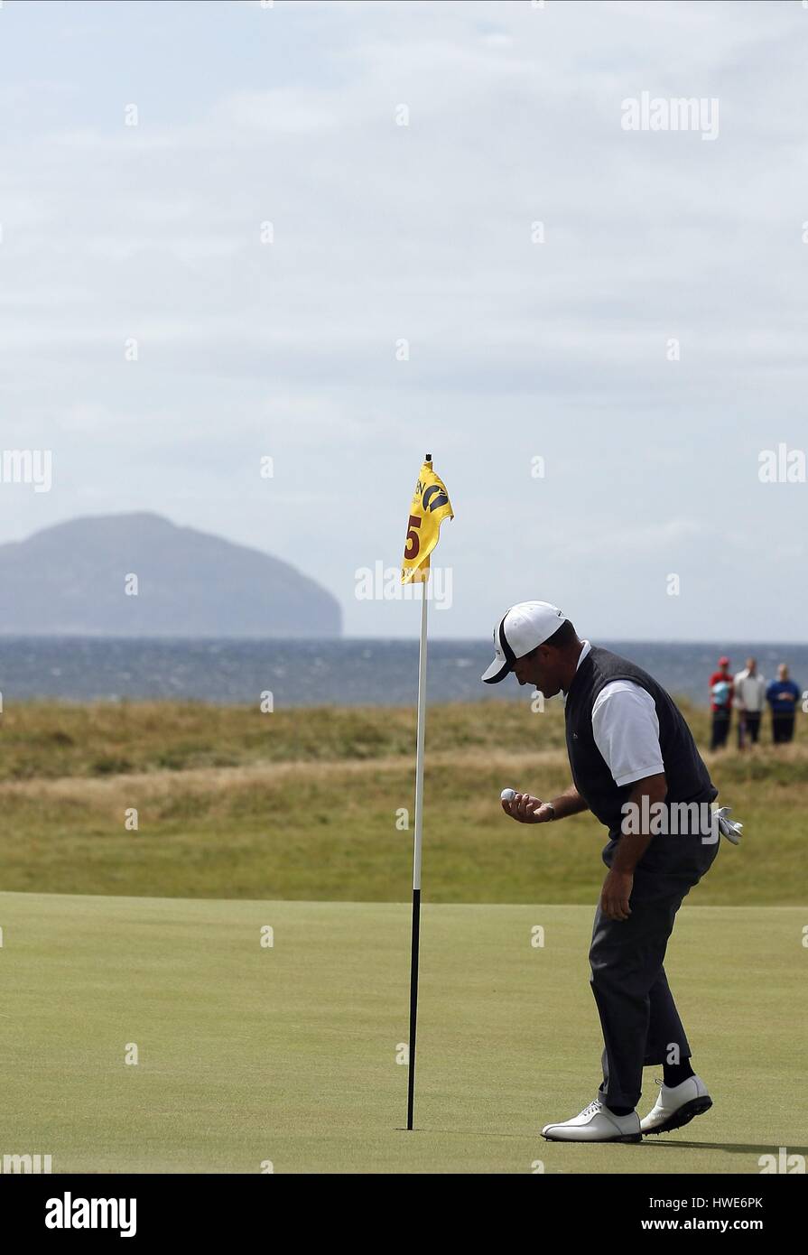 THOMAS LEVET CELEBRATES THE OPEN TURNBERRY 2009 TURNBERRY AYRSHIRE ...