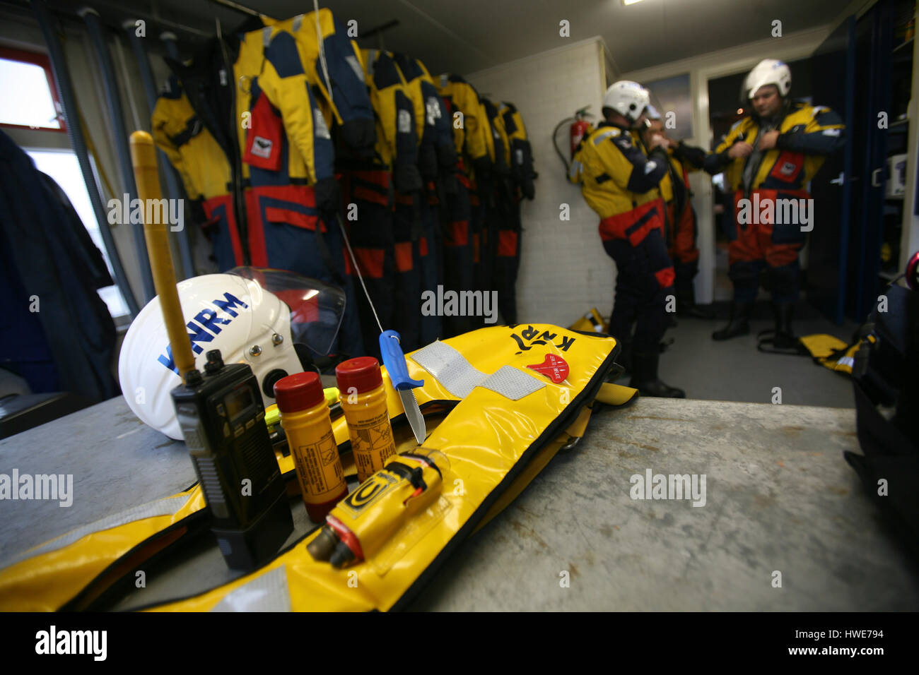 rescue operation by a lifeboat at the northsea Stock Photo - Alamy