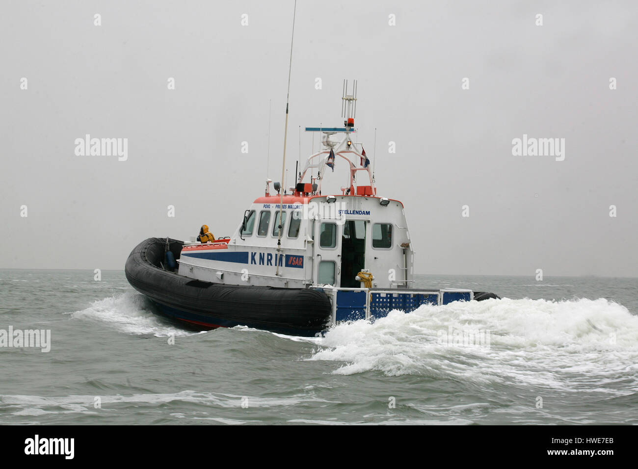 rescue operation by a lifeboat at the northsea Stock Photo - Alamy