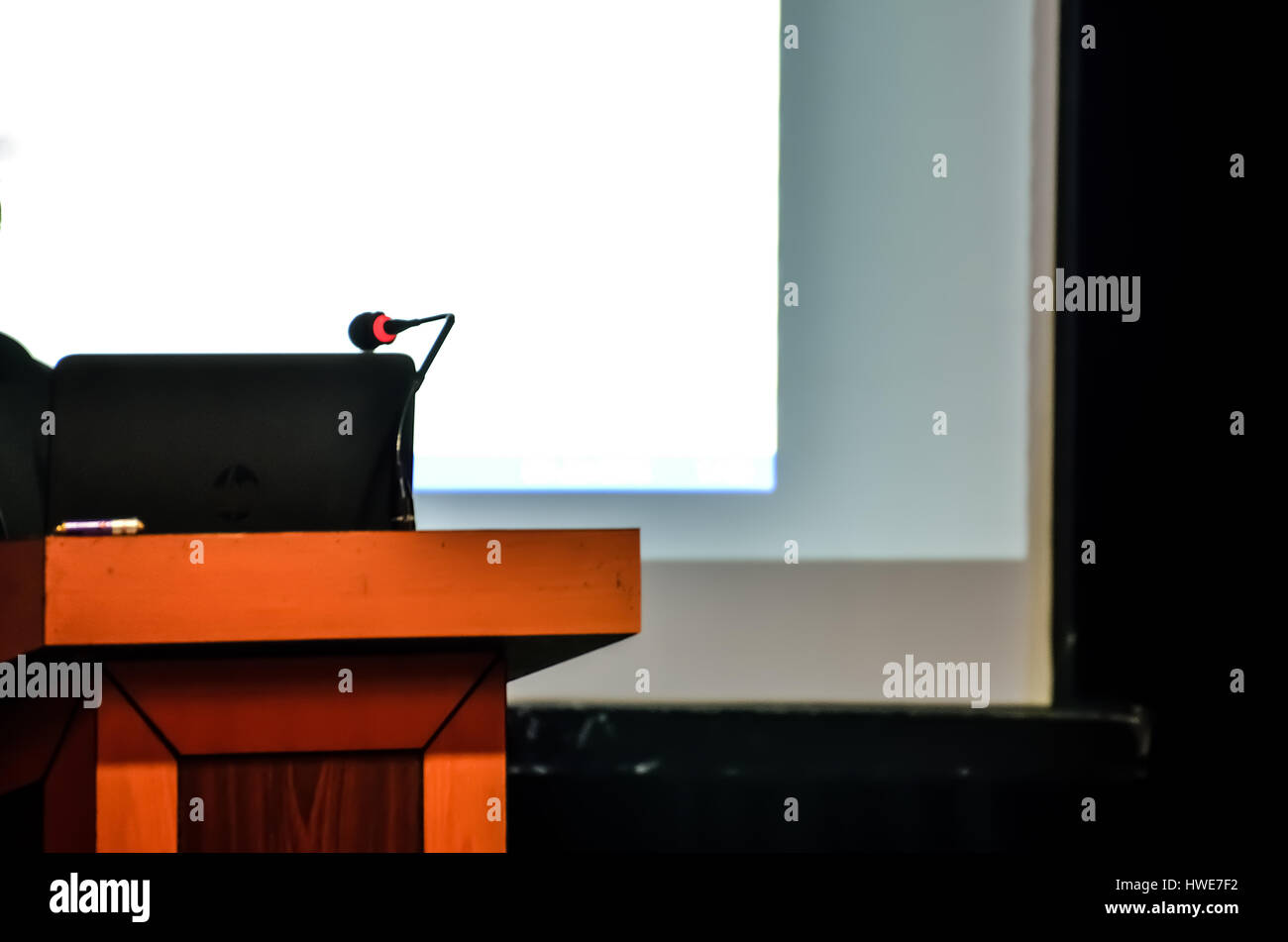 Podium no people speech hi-res stock photography and images - Alamy