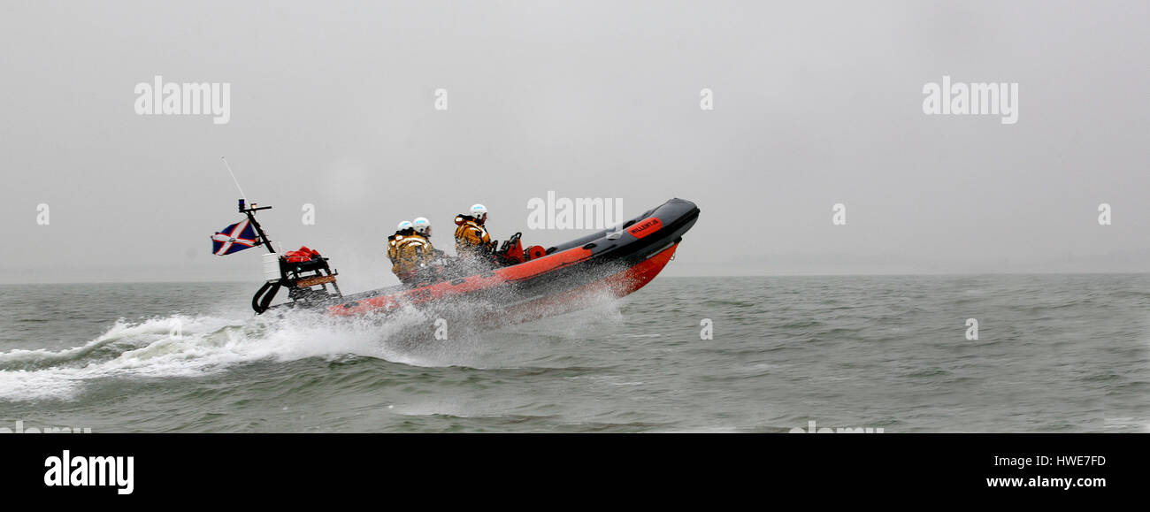 rescue operation by a lifeboat at the northsea Stock Photo - Alamy