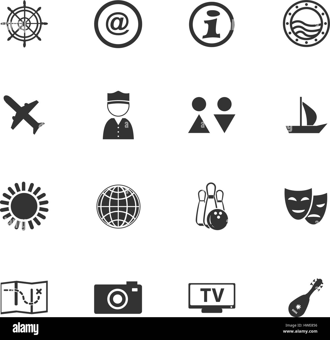 Travel icon set for web sites and user interface Stock Vector Image ...