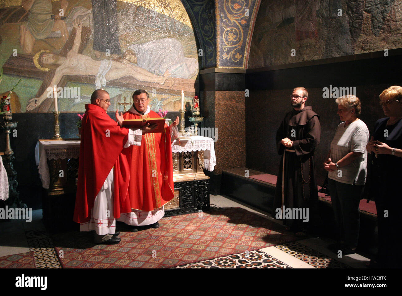 Catholic Mass at the 11th Stations of the Cross in the Church of the ...