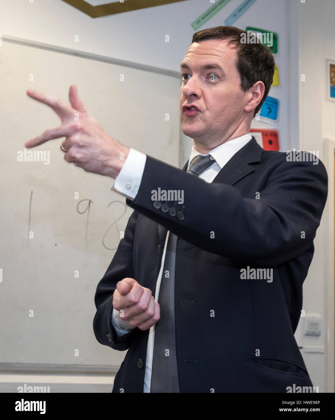 George Osborne M.P. for Tatton and former chancellor. Tory Stock Photo ...