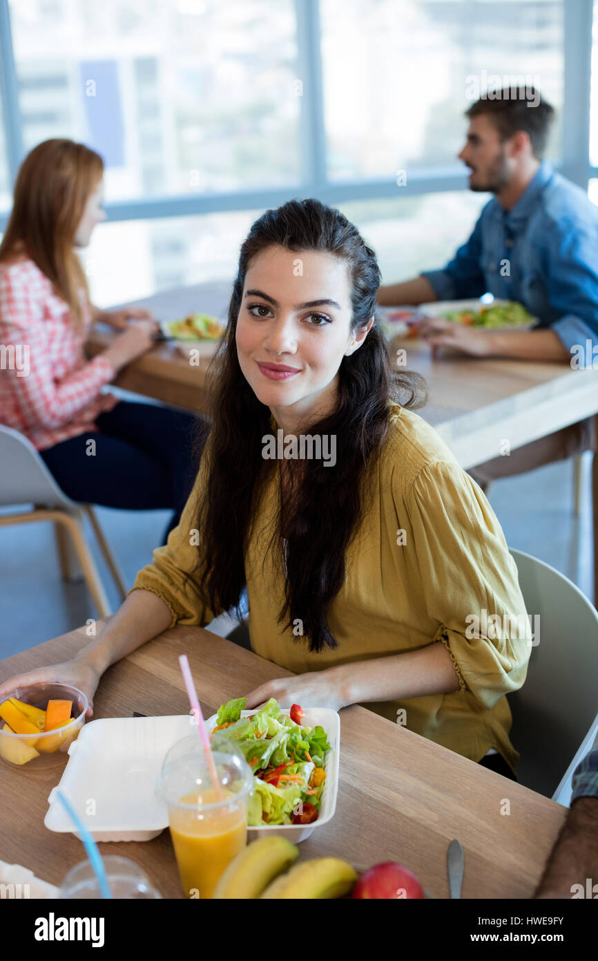 Woman in office canteen hi-res stock photography and images - Alamy