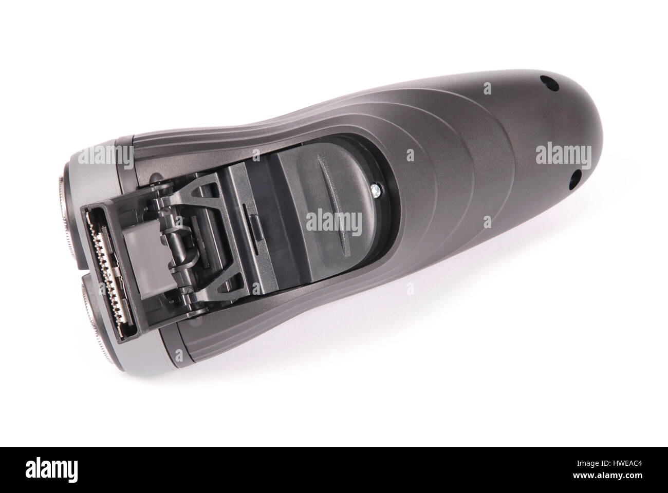 New black electric razor close up isolated on white background Stock ...