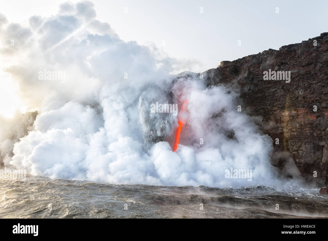 Hot lava stream flowing ocean hi-res stock photography and images - Alamy