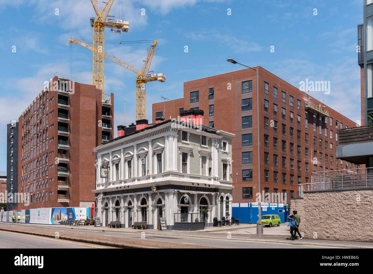 The Wapping public house on the Liverpool dock road surrounded by new ...