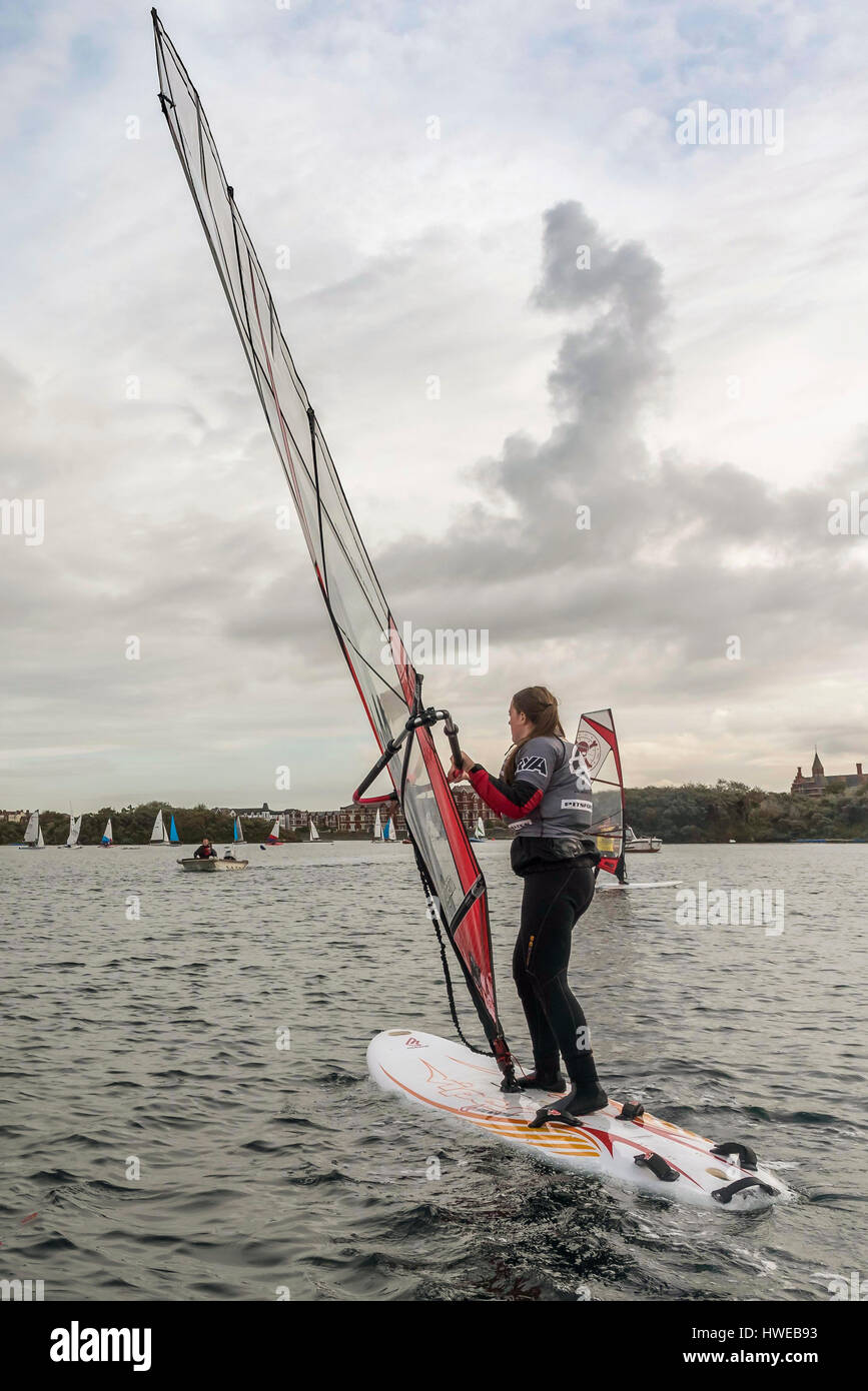 Sea Scouts regatta on Southport Marine Lake. Oct 1 2016 Stock Photo - Alamy