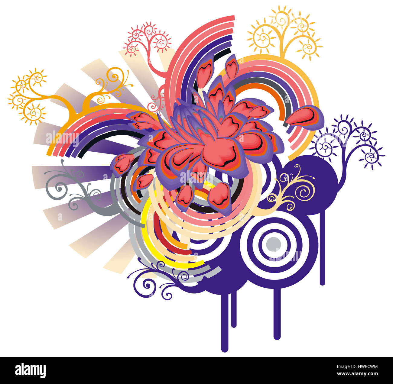 Colorful Flower Designs Patterns