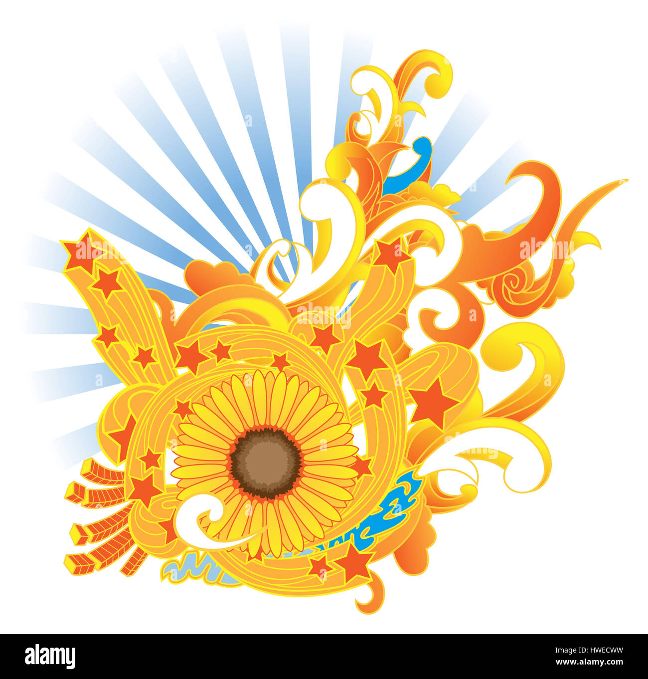 Sunray graphics hi-res stock photography and images - Alamy