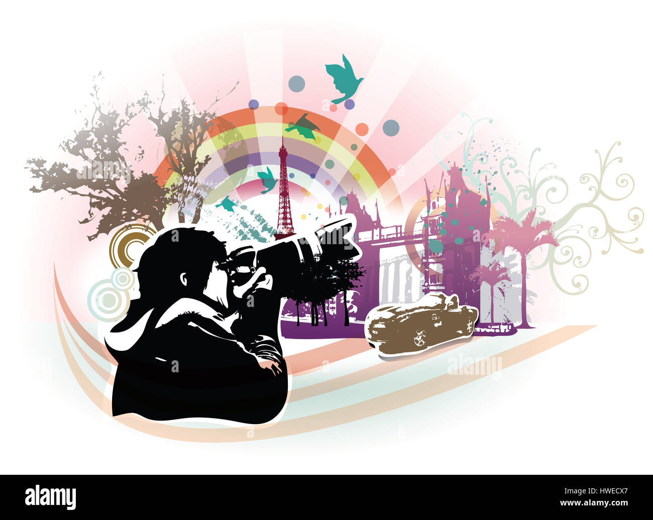 Filming birds Cut Out Stock Images & Pictures - Alamy