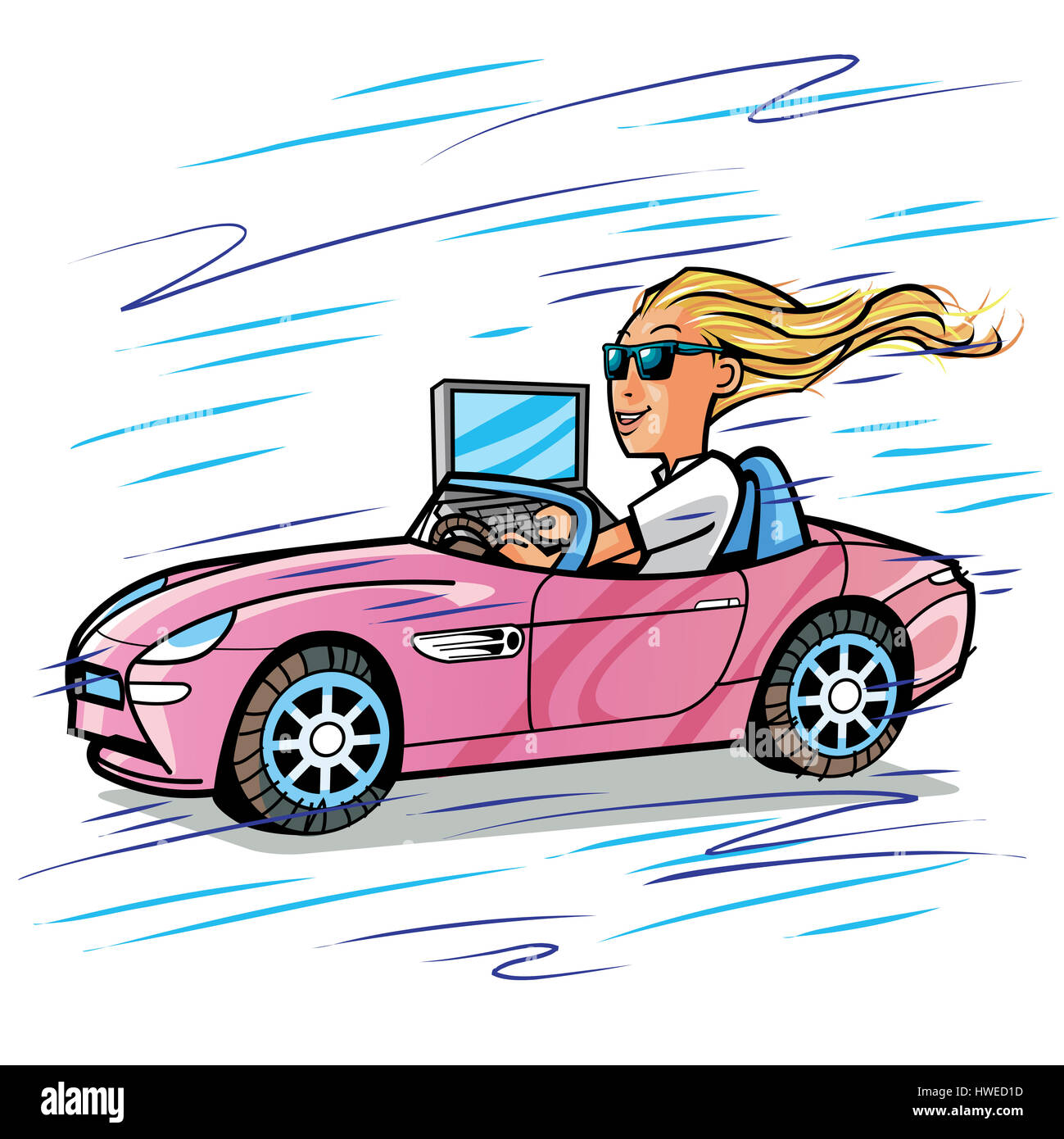 Car Going Fast Clipart