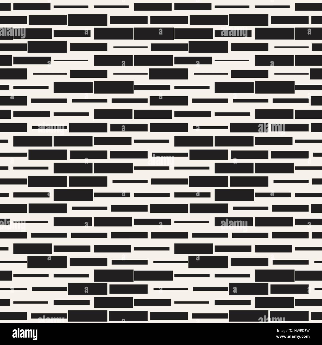Vector Seamless Black And White Irregular Dash Rectangles Grid Pattern ...