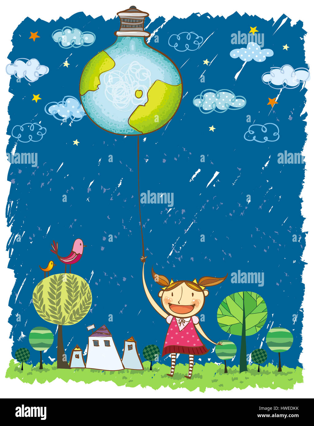 Cartoon small house happy smiling hi-res stock photography and images ...