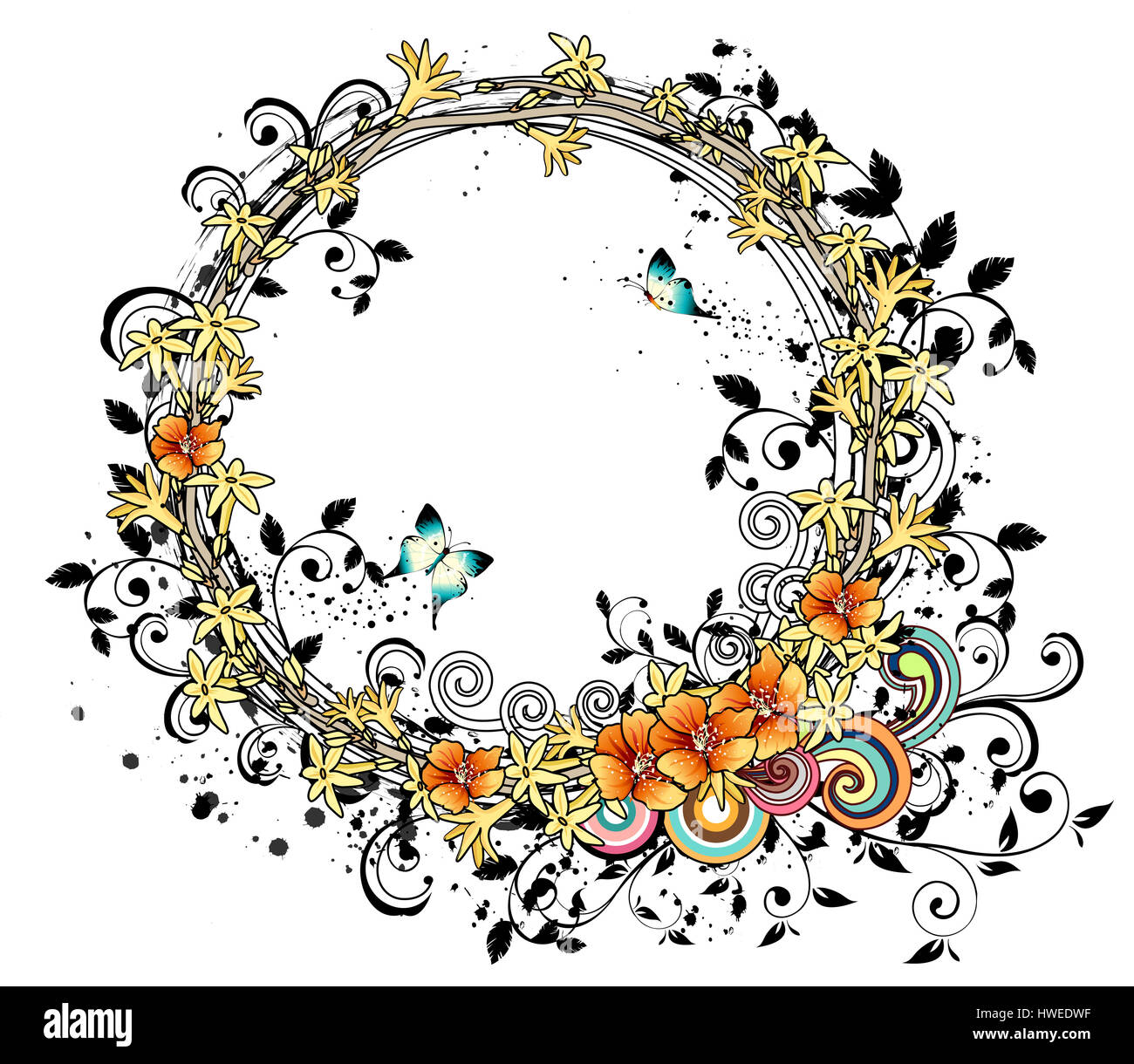Colorful Decorative Border Clip Art