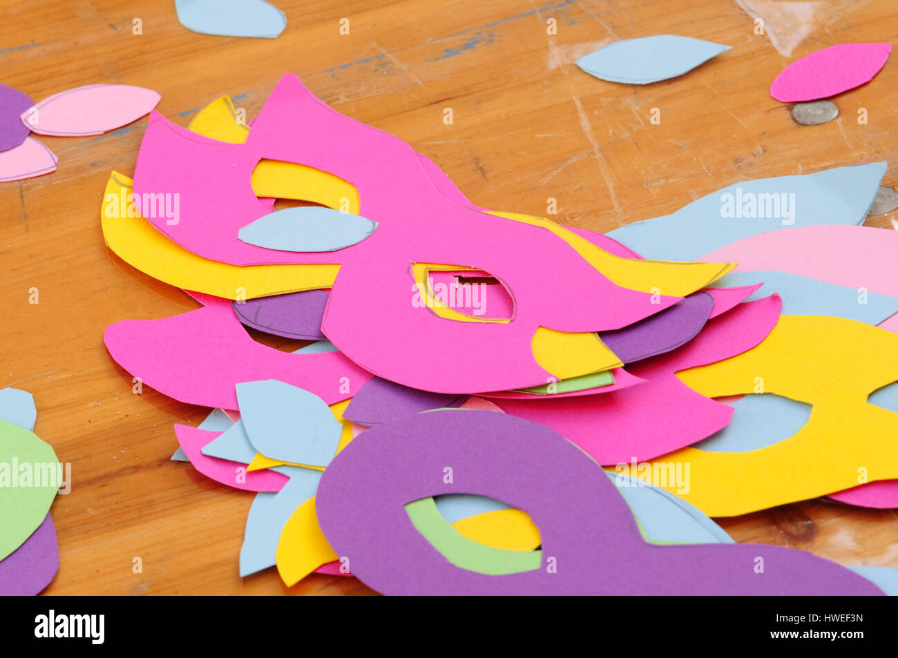 Colourful Carnival Mask, Close up Stock Photo - Alamy